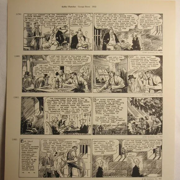 Out of Print | Art | Vintage Comic Strip X 14 Bookplate Print Out Our ...